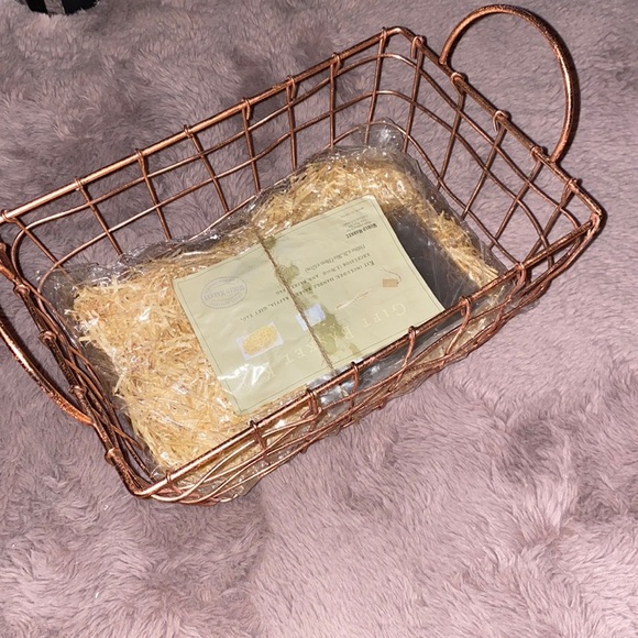 Cost Plus World Market | Other | Rose Gold Metal Woven Pink Gold Wire ...